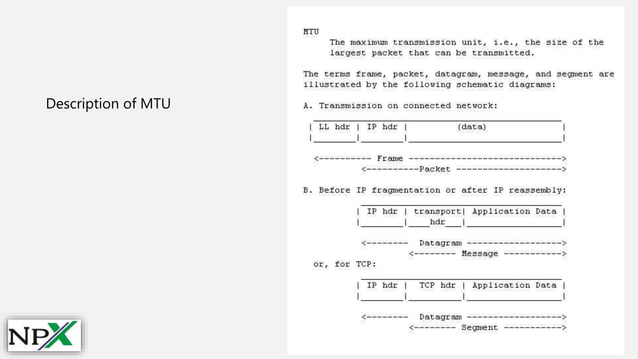 MTU (maximum transmission unit) & MRU (maximum receive unit) | PPTX