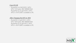 MTU (maximum transmission unit) & MRU (maximum receive unit) | PPTX