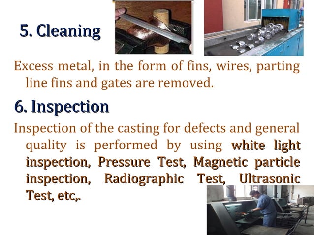 Metal casting Process | PPT | Manufacturing Industry | Industries