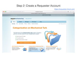 Collecting a Image Label from Crowds Using Amazon Mechanical Turk | PPT
