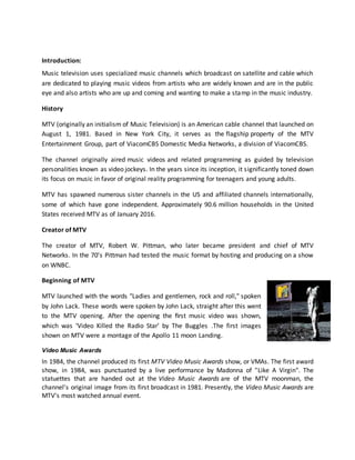 Mtv | DOCX