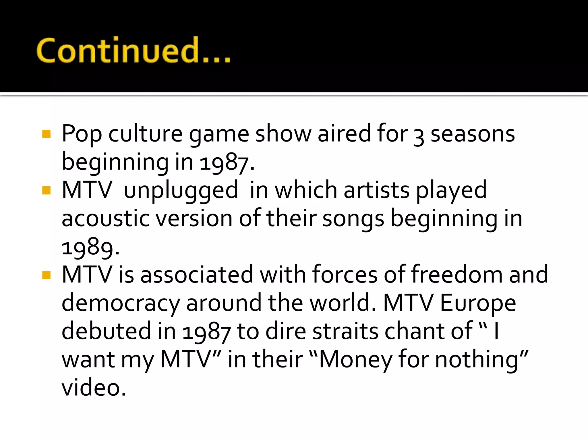 Mtv case study | PPTX