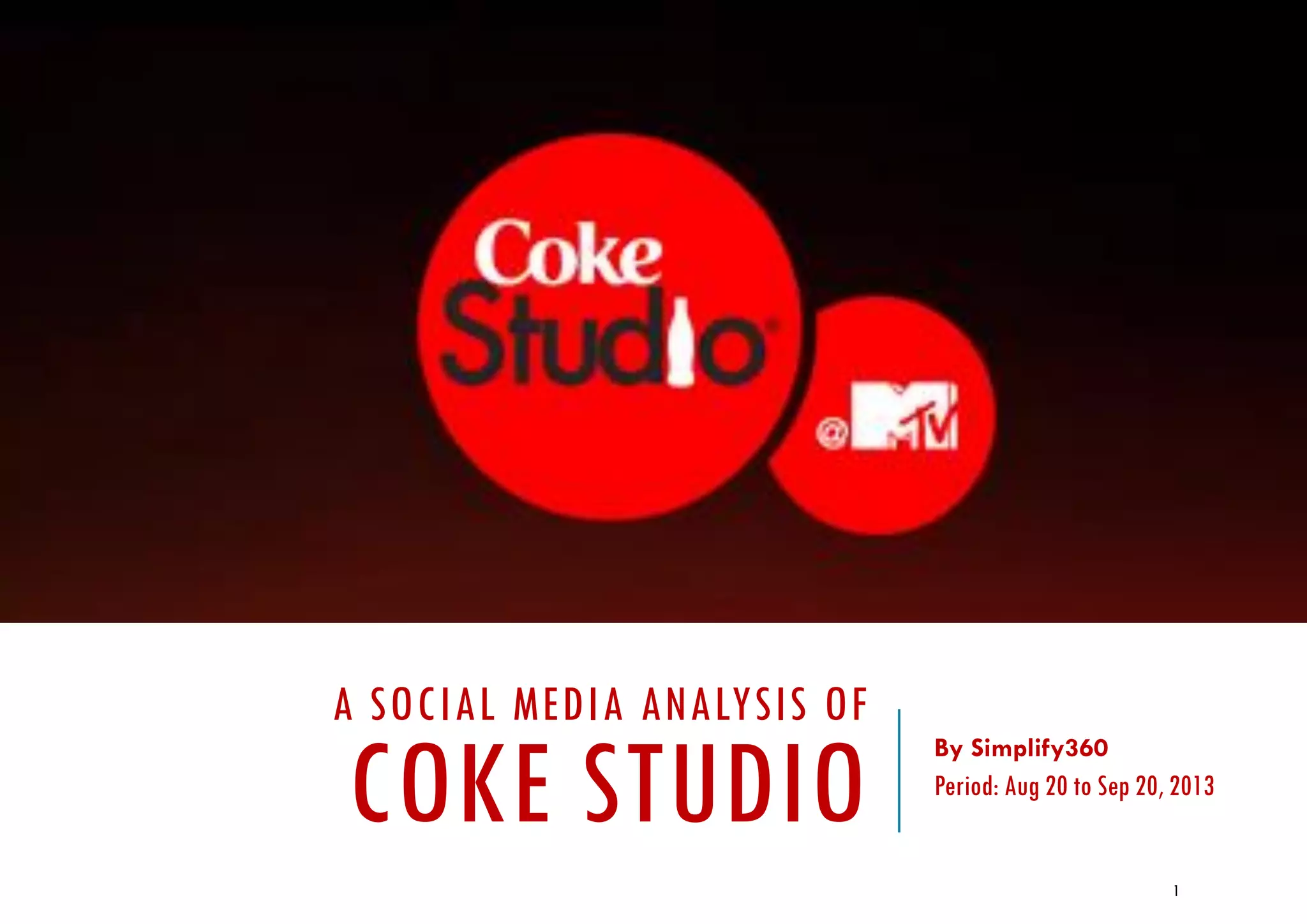 The Popularity of MTV’s Coke Studio on Social Media is on a Downward Trend [Report] | PDF