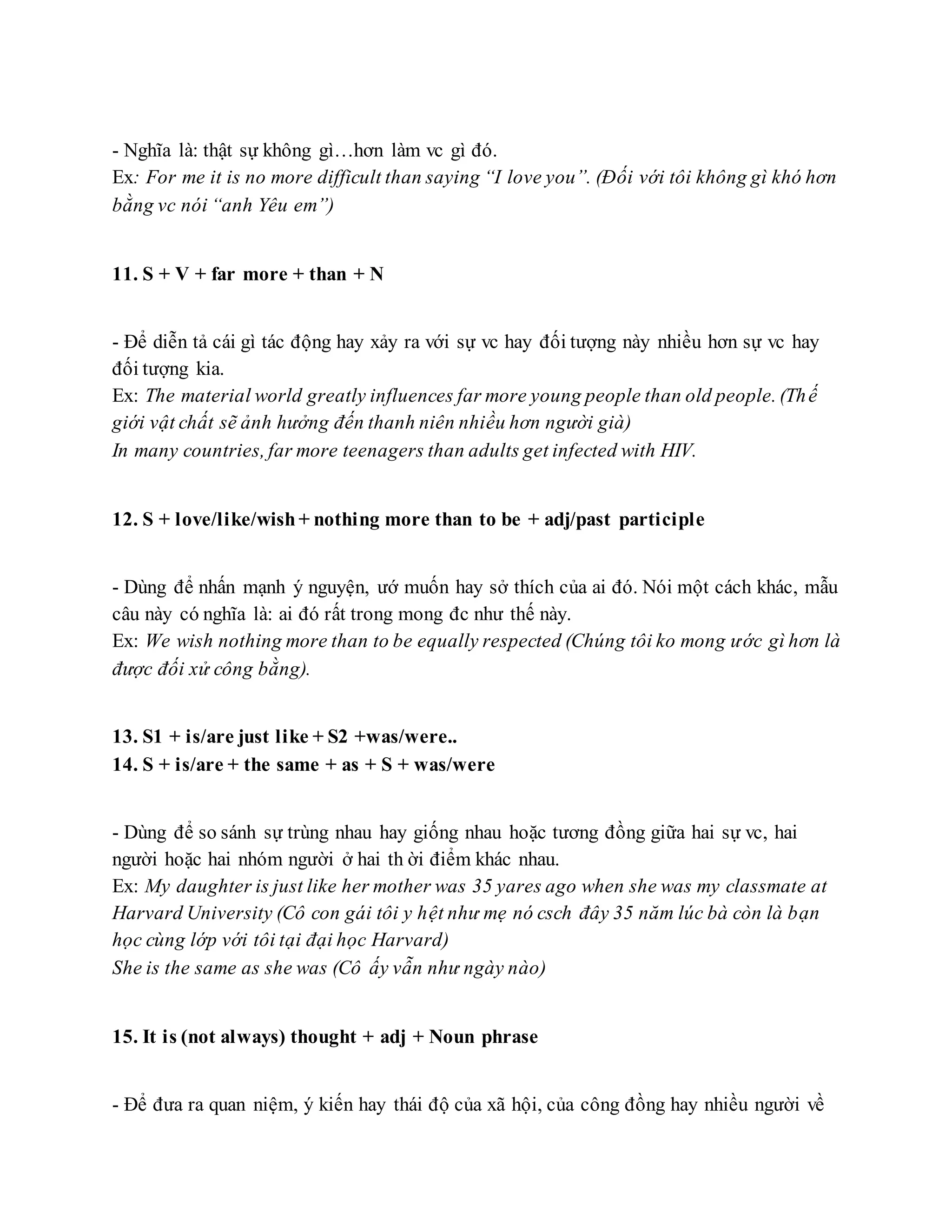 Một vài cấu trúc ngữ pháp đặc biệt trong tiếng anh | DOCX