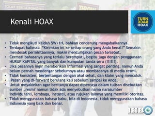 Membangun Mindset Anti Hoax | PPTX
