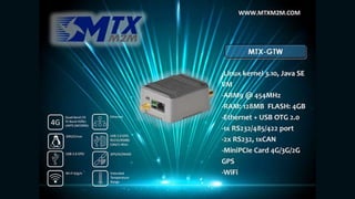 MTX M2M IoT modems gateways routers | PPTX