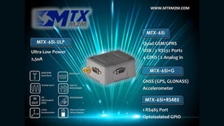 MTX M2M IoT modems gateways routers | PPTX