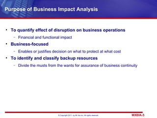 Business Impact Analysis | PPT