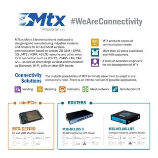 MTX M2M brochure-2017 | PDF