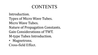 Introduction of travelling wave & magnetrons | PDF