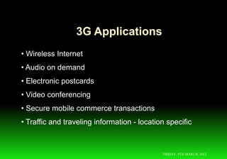 3g technologies | PPTX