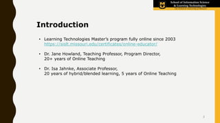 Teaching Online Courses - Basic Principles of Asynchronous Learning | PPT