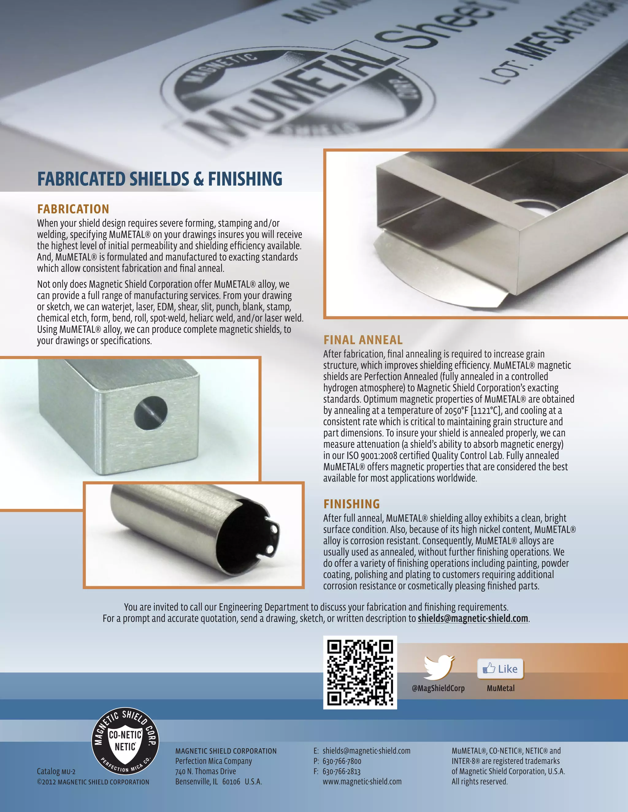 MU-2 MuMETAL® brochure | PDF