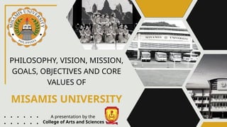 Philosophy, vision, mission, goals, obj | PPTX