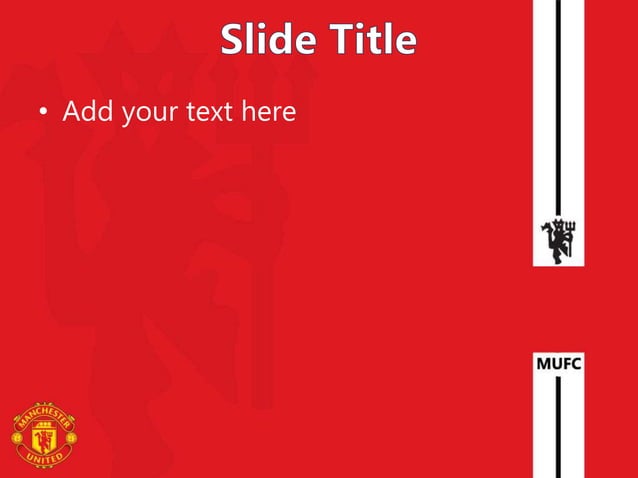 Template for Manchester United | PPTX