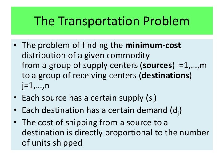 degeneracy in transportation problem slideshare