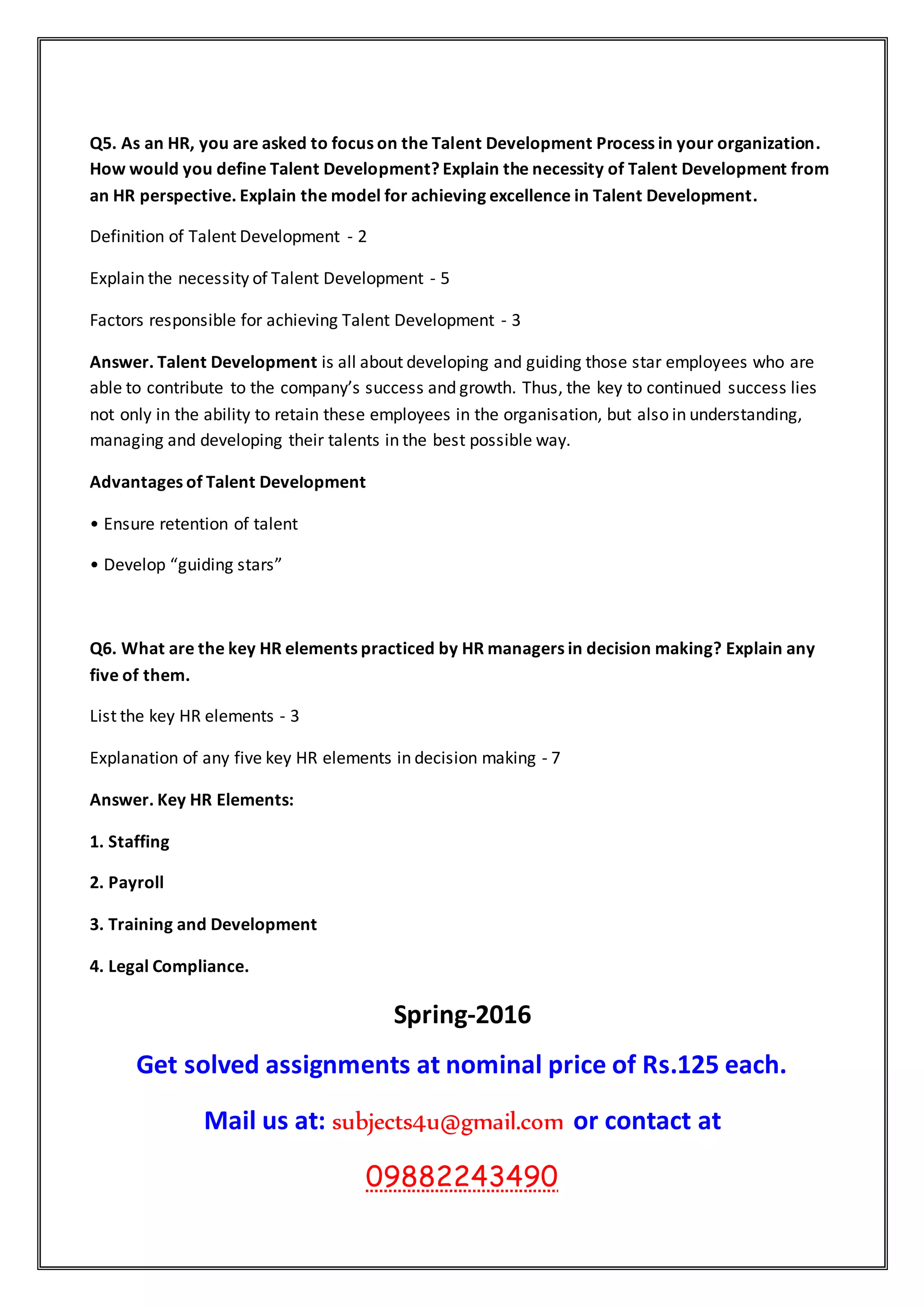 Mu0010 manpower planning and resourcing | DOCX