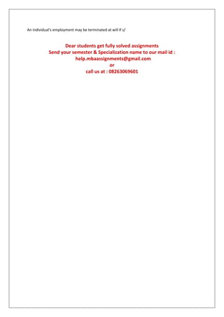 Mu0010 – manpower planning and resourcing | PDF