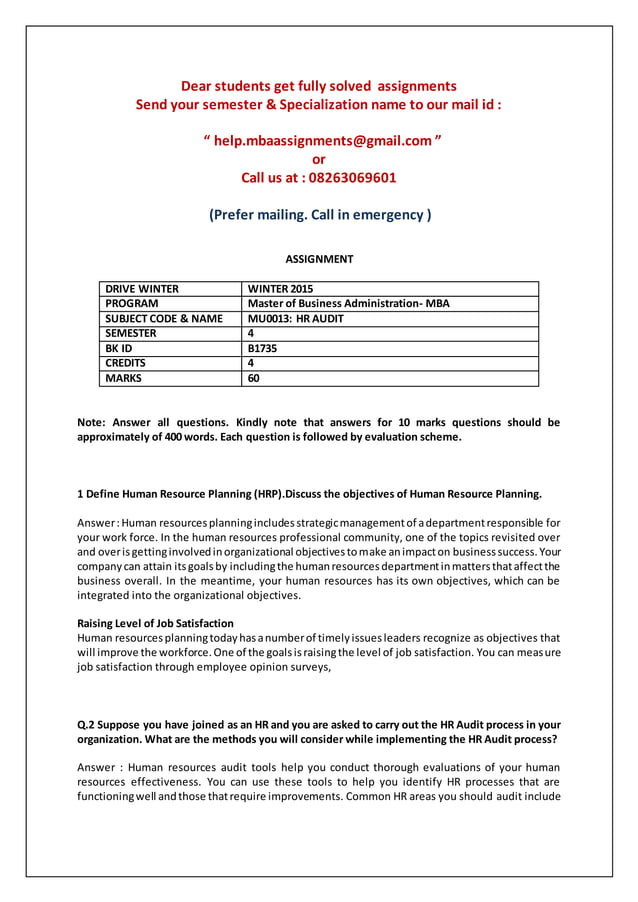 Mu0013 hr audit | DOCX