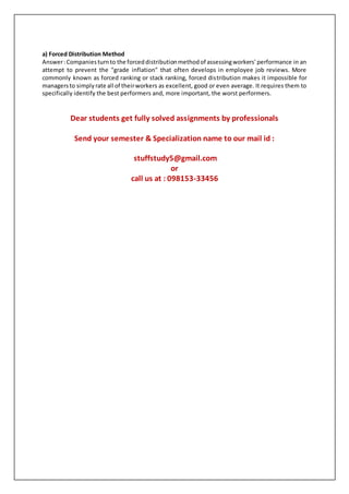 Mu0016 – performance management and appraisal | PDF