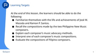 MU 10 Q3 0701 The Filipino Music of Jose Maceda and Ramon Santos PS.pptx