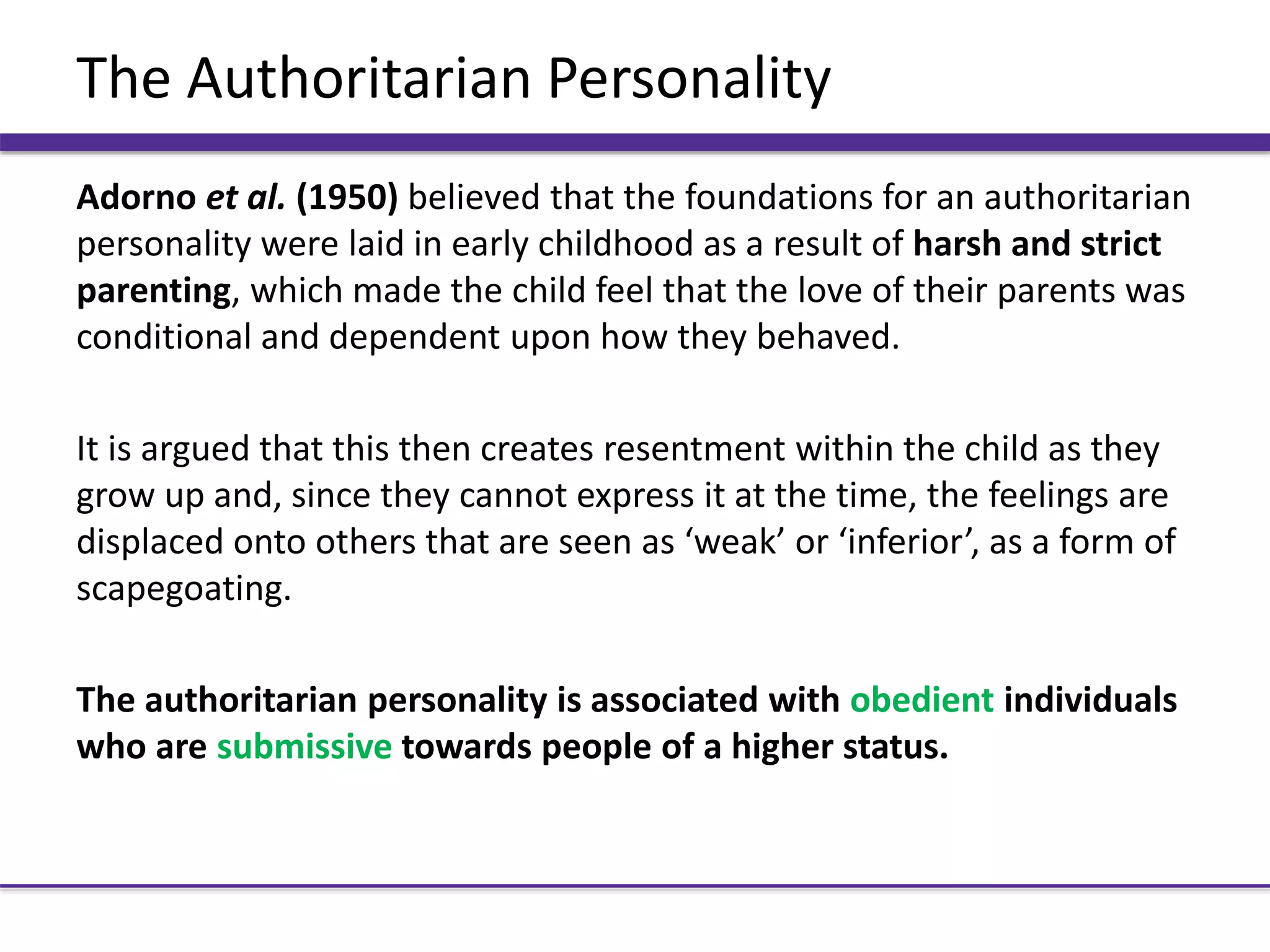 07b authoritarian personality (part 1) | PPTX