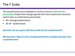 07b authoritarian personality (part 1) | PPTX