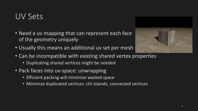 Real-time lightmap baking | PPT