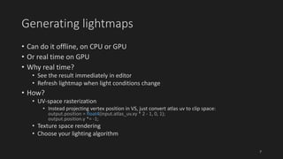 Real-time lightmap baking | PPTX