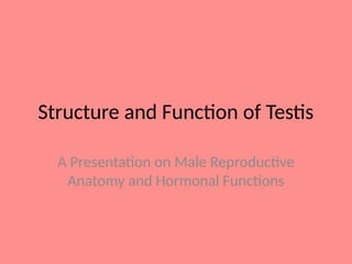 Reproduction and structure and function of reproductive system | PPTX