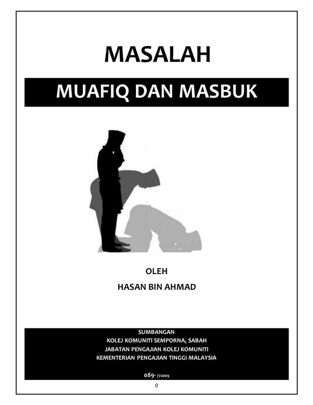 Muafiq dan masbuk edisi 2020 | DOCX