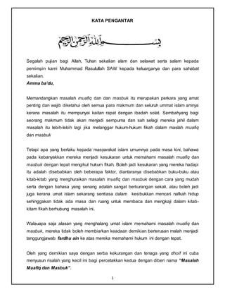 Muafiq dan masbuk edisi 2020 | DOCX