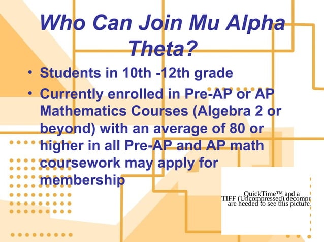 Mu alpha theta | PPT