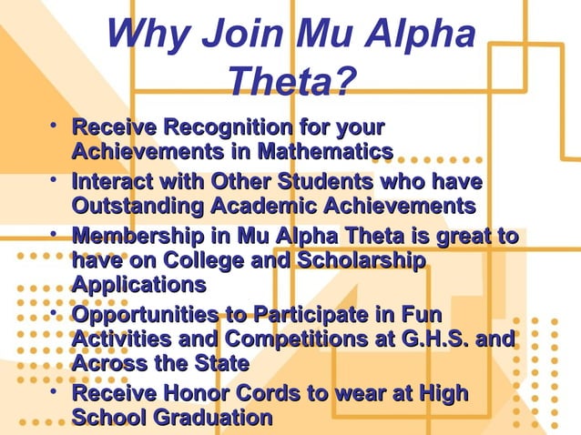 Mu alpha theta | PPT