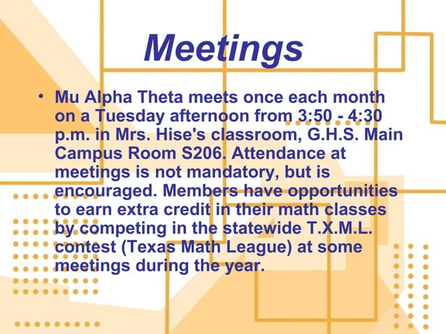 Mu alpha theta | PPT