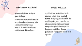 Muamalah Syirkah, Wakalah, Shulhu, Dhaman, Kafalah | PPTX