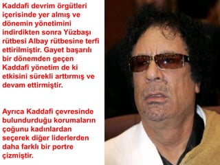 Muammer Kaddafi Kimdir? | PPT