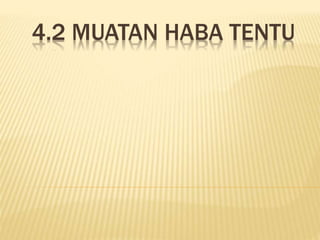 Muatan haba tentu | PPTX