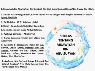 Muawiyah Bin Abu Sufyan