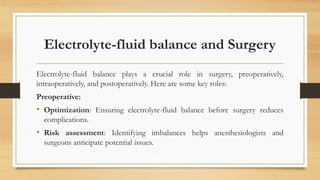 Electrolyte fluid balance fluid ppt.pptx | Chemistry | Science