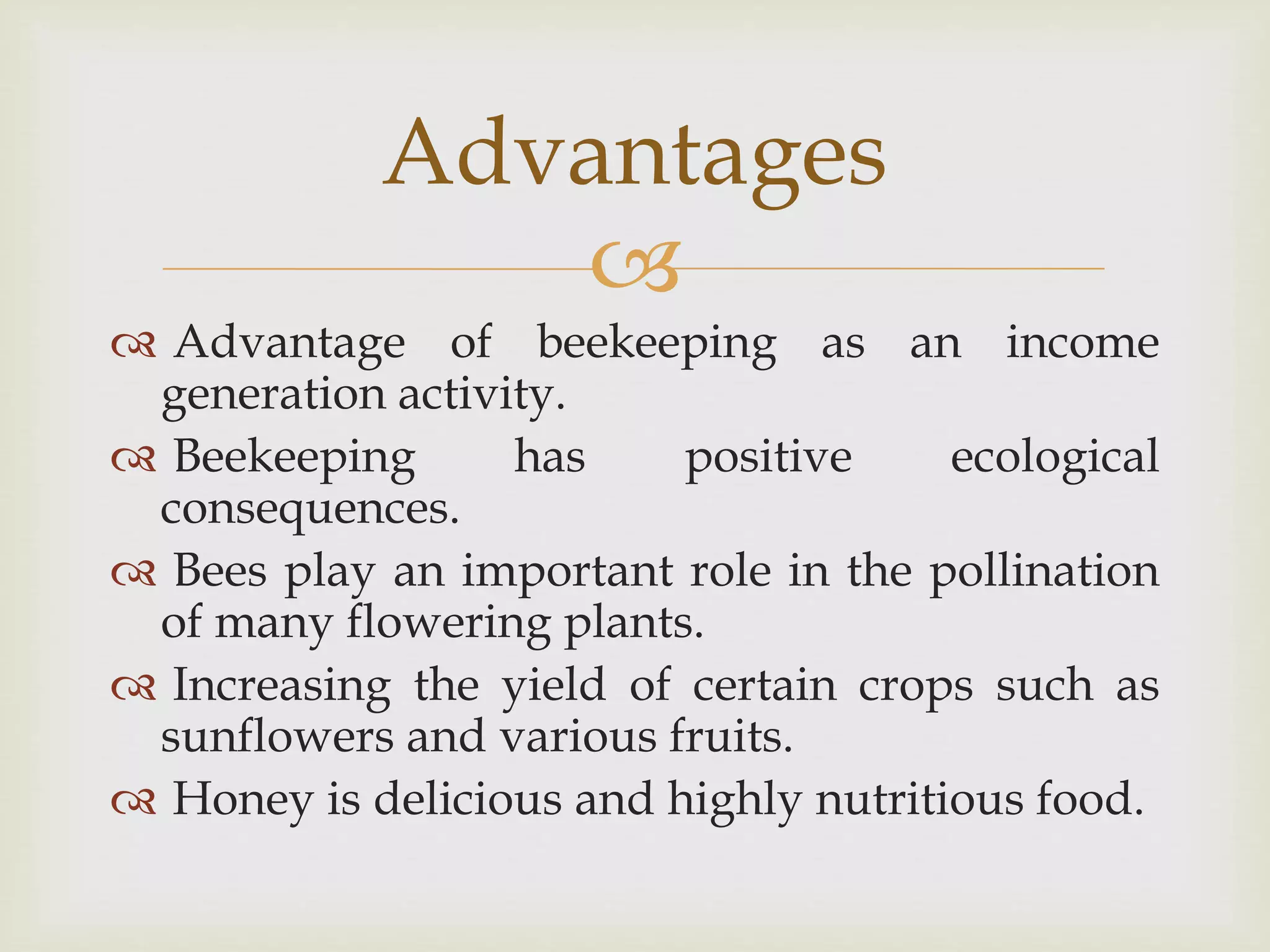 importance of apiculture | PPTX
