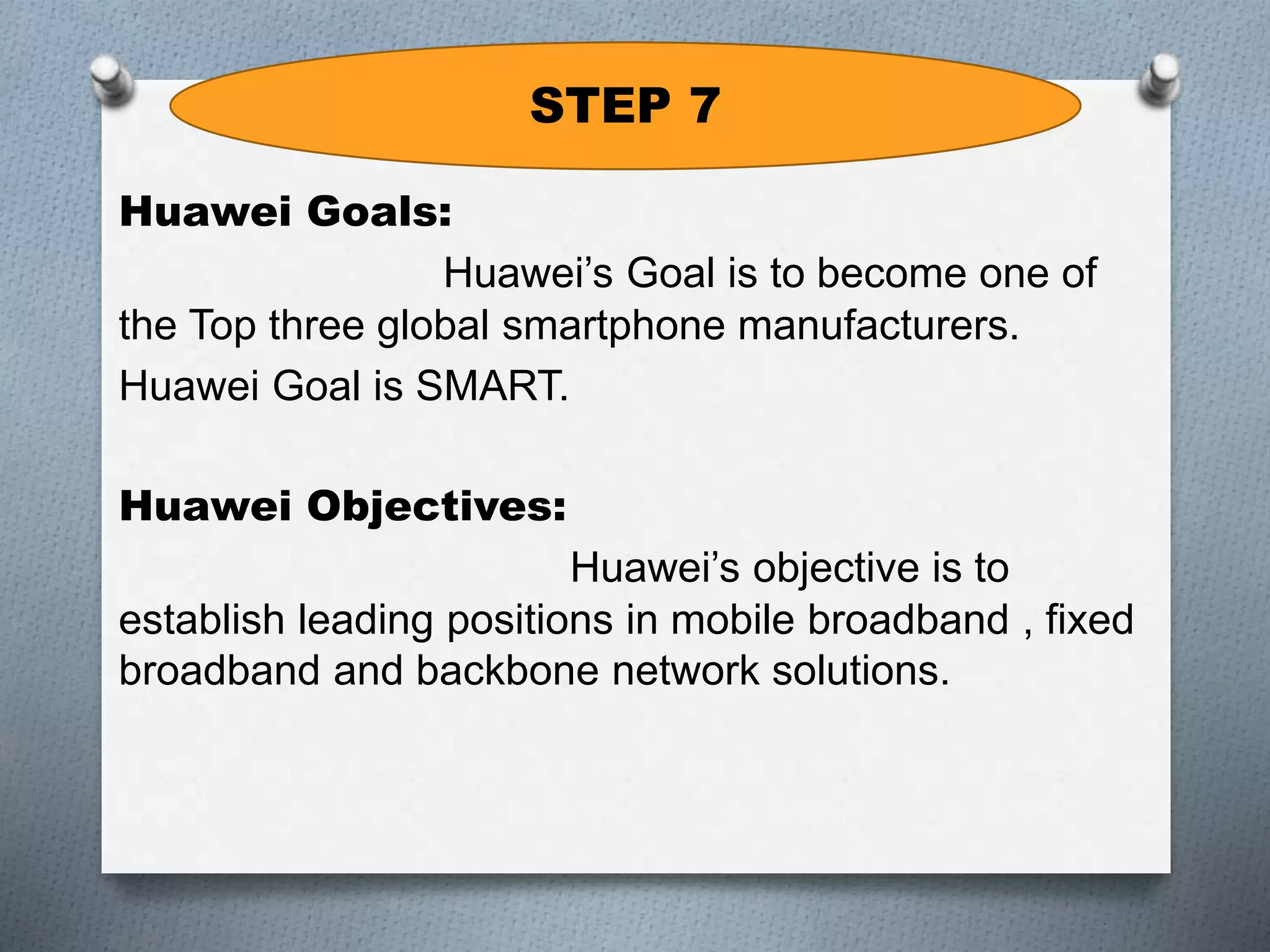 The Strategic Management Process of Huawei Mobiles. | PPT