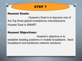 The Strategic Management Process of Huawei Mobiles. | PPTX