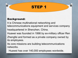 The Strategic Management Process of Huawei Mobiles. | PPTX