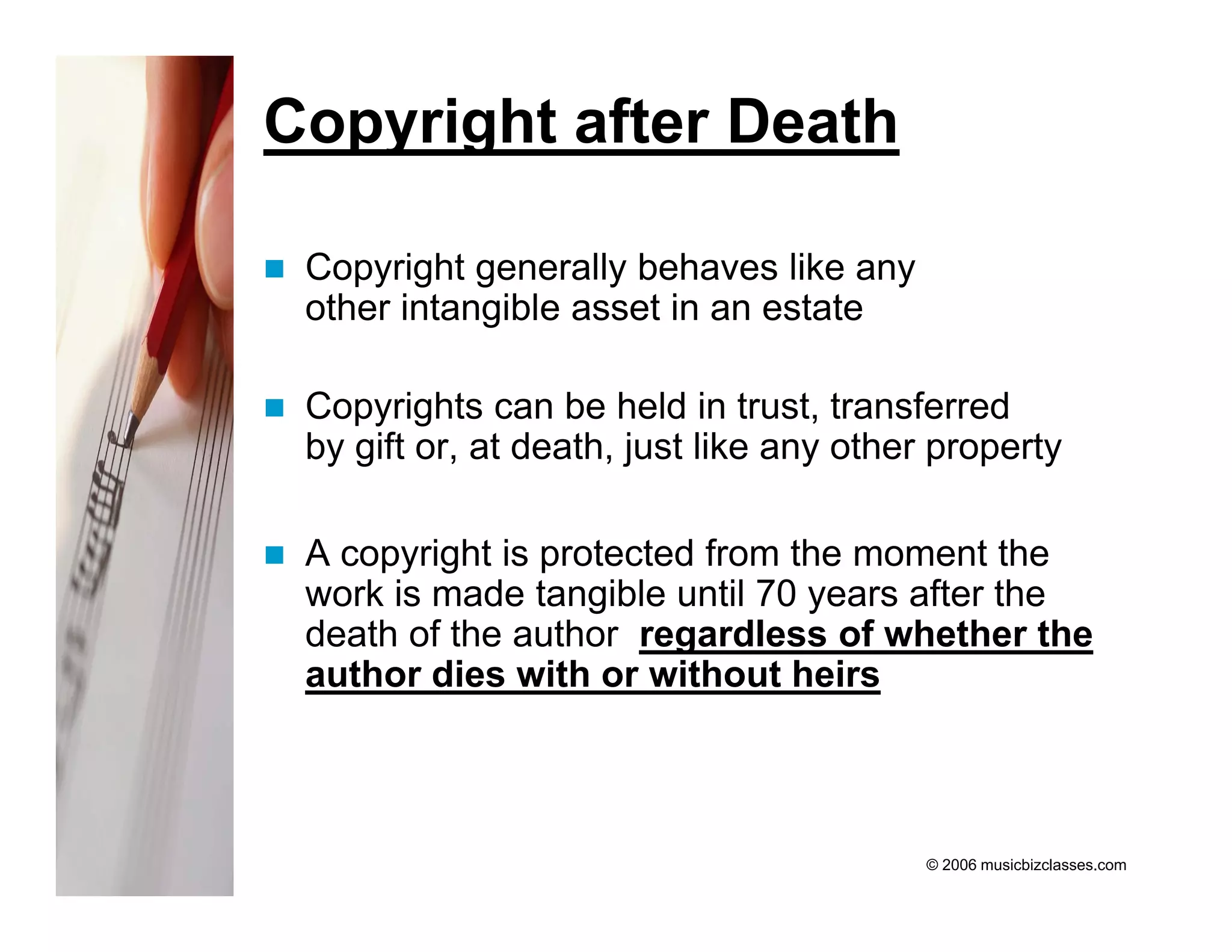 MUC109 LEC 5a.Intro to Copyright | PDF