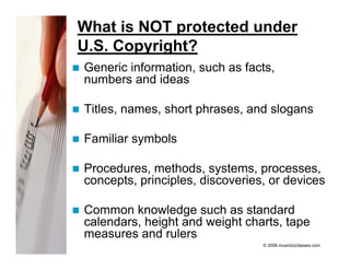MUC109 LEC 5a.Intro to Copyright | PPT