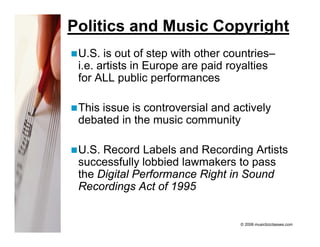 MUC109 LEC 6a. Copyright Exceptions | PDF | Audio Production | Content ...