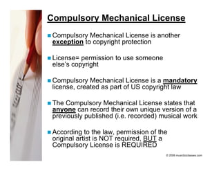 MUC109 LEC 6a. Copyright Exceptions | PDF | Audio Production | Content ...