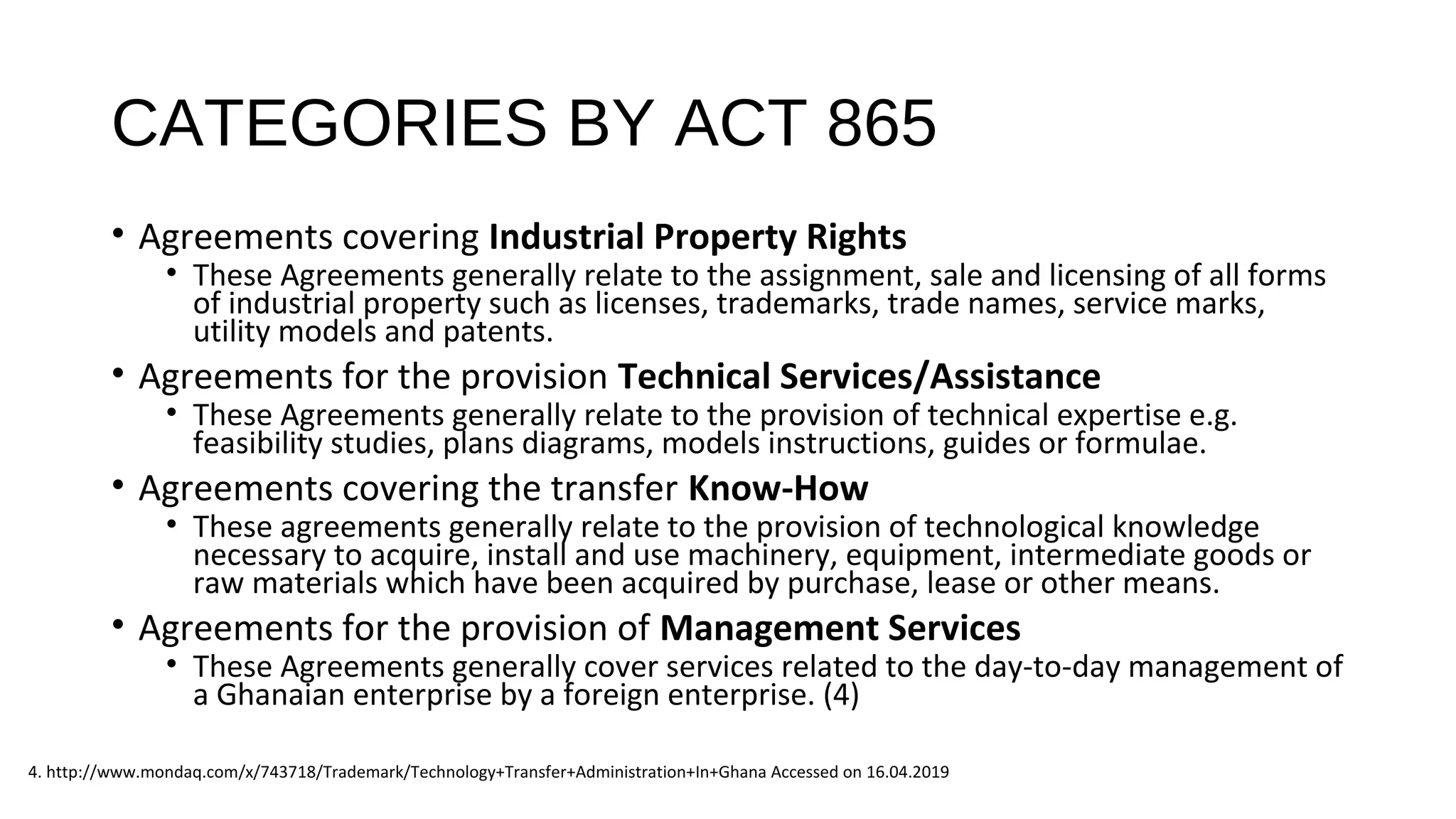 Technology Transfer Agreements - International Trade Law | PPT