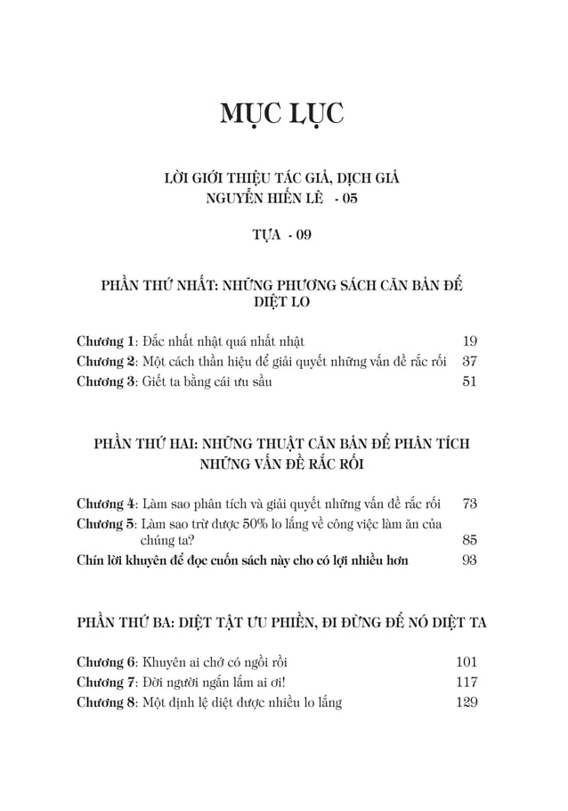 Muc luc-quang-ganh-lo | PDF